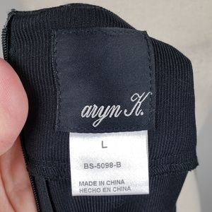 Aryn K | Skirts | Aryn K Black Tulip Gathered Pencil Midi Skirt L ...